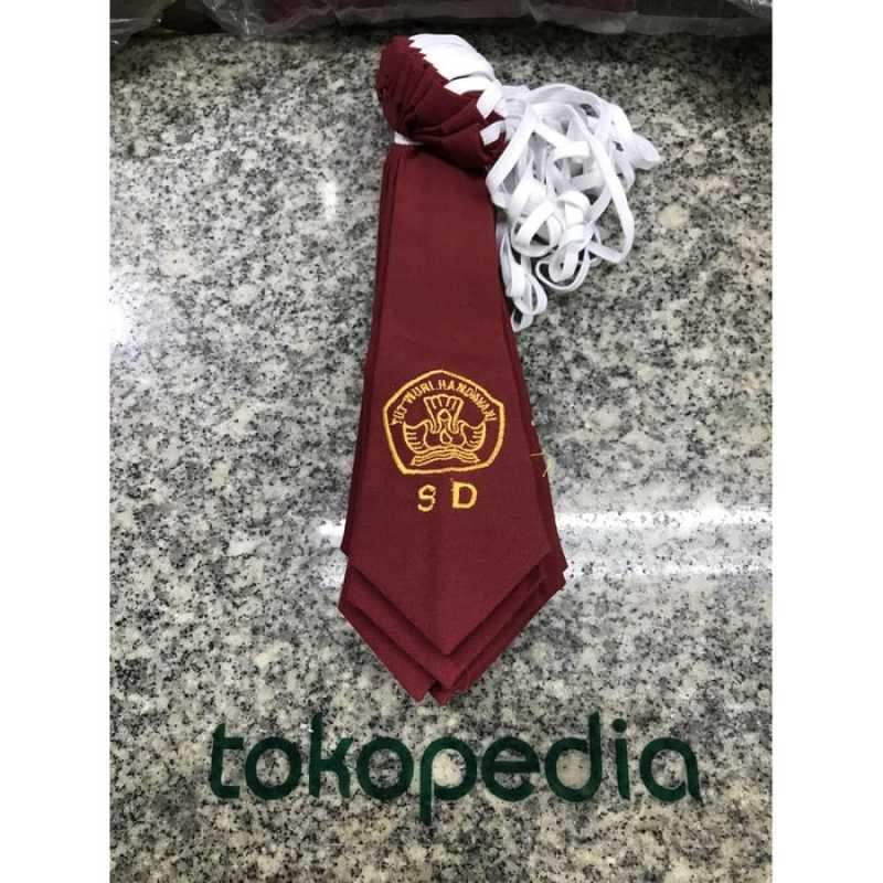 Jual Dasi Sd Bordir Komputer Bahan Kamatex Halus - Dasi Perempuan Di ...