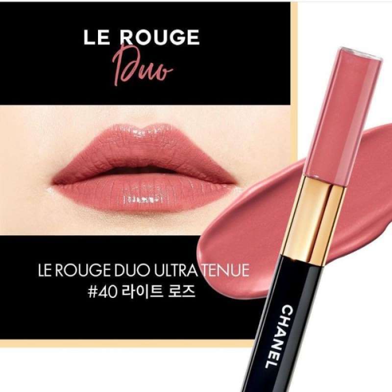 Jual Chanel Le Rouge Duo Ultra Tenue Lipstick 40 Light Rose Chanel Roug ...