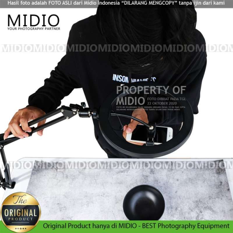 Jual Midio Overhead Braket Mdiring Size M Plus Ring Light 26 Flatlay ...
