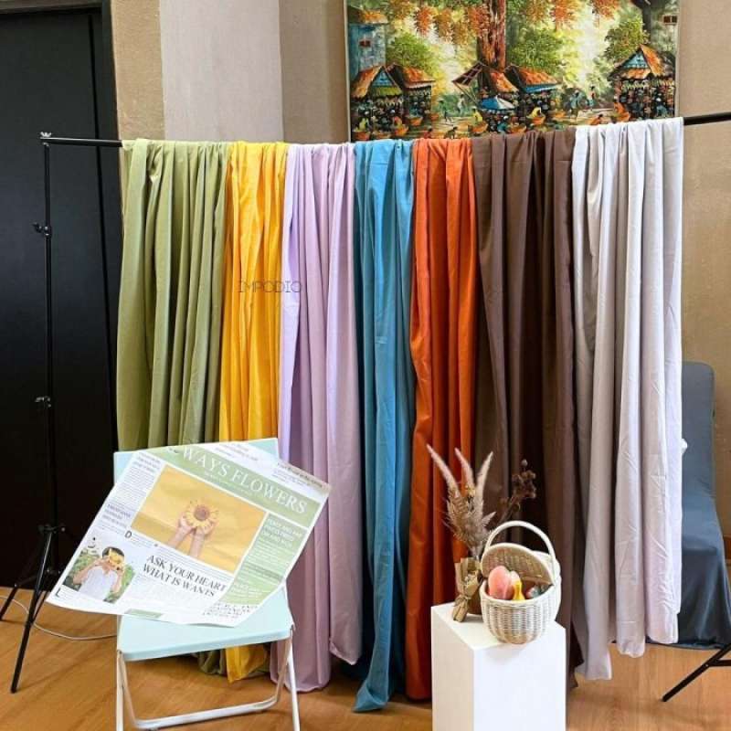 Jual Impodio Kain Background Foto Semua Warna Lengkap Backdrop Studio ...