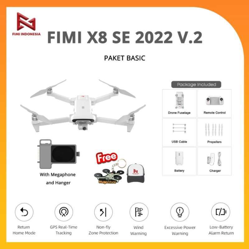 Jual Fimi X8 Se 2022 Drone Rc 10km 48mp 1/2 4k 3-axis Gimbal Camera Gps ...