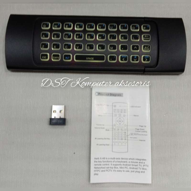 Promo Mouse Keyboard Remote Smart For Pc/tv Keyboard Wirelles Led ...