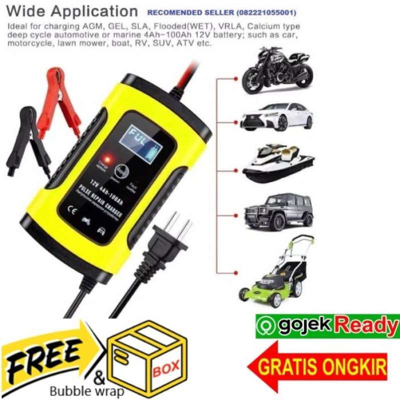 Promo Smart Battery Fast Charger Desulfator Tester Aki Accu Mobil 12v ...