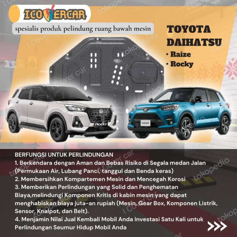 Promo Cover Engine Cover Deck Toyota Raize-rocky Diskon 33% Di Seller ...