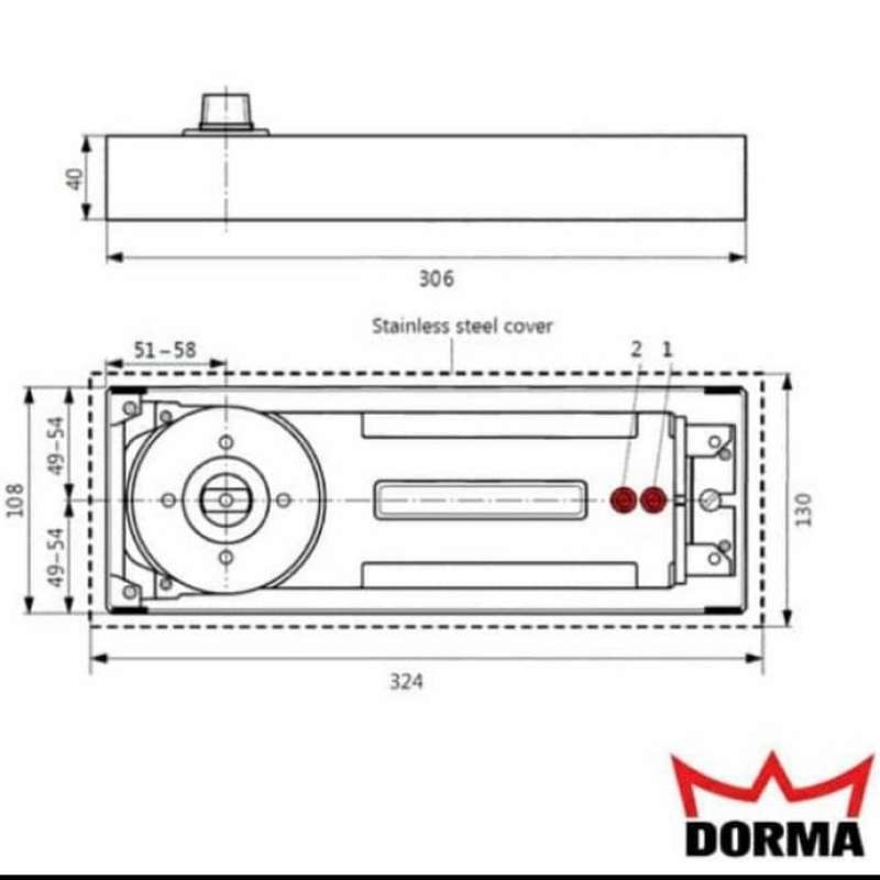 Promo Floorhinge Dorma Bts 84 / Engsel Tanam/engsel Lantai/engsel Pintu ...