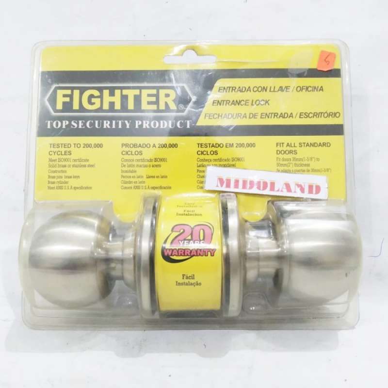 Promo Gagang Kunci Handle Pintu Kamar Mandi Bulat Round Bathroom ...