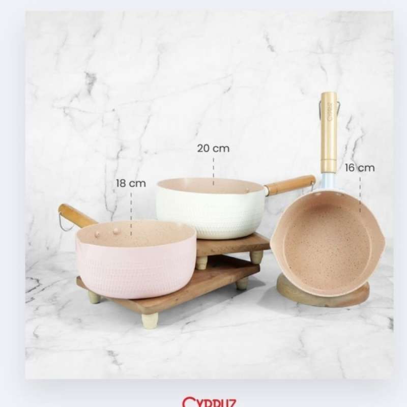 Promo Cypruz Sauce Pan Snow Pan Series Panci Susu Milk Pan Panci ...