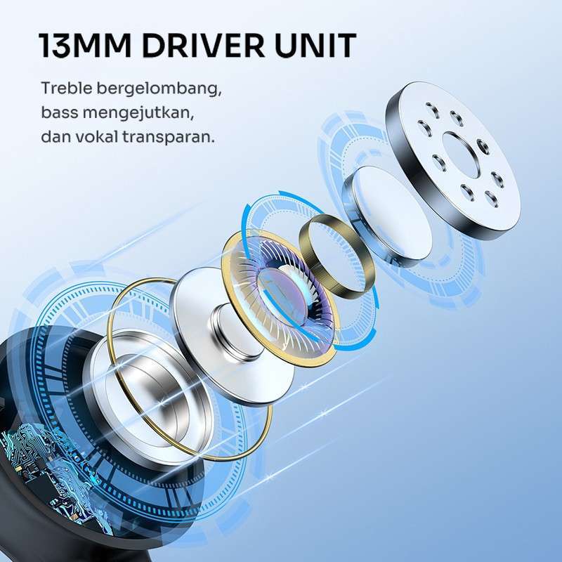 Promo Tws Robot Air 10 Ows Open Ear Clip Style Led Display Bluetooth 5. ...