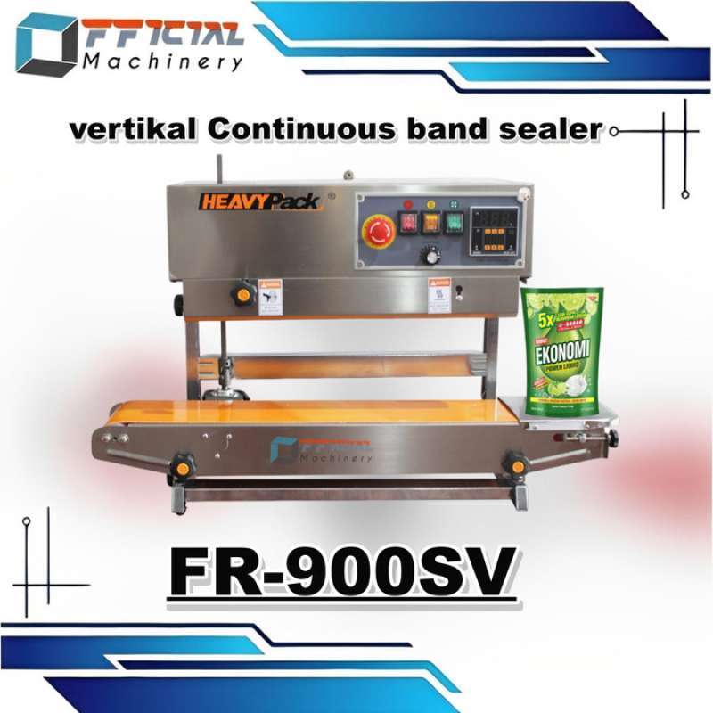 Promo Mesin Segel Plastik Vertikal Continous Band Sealer Fr-900sv ...