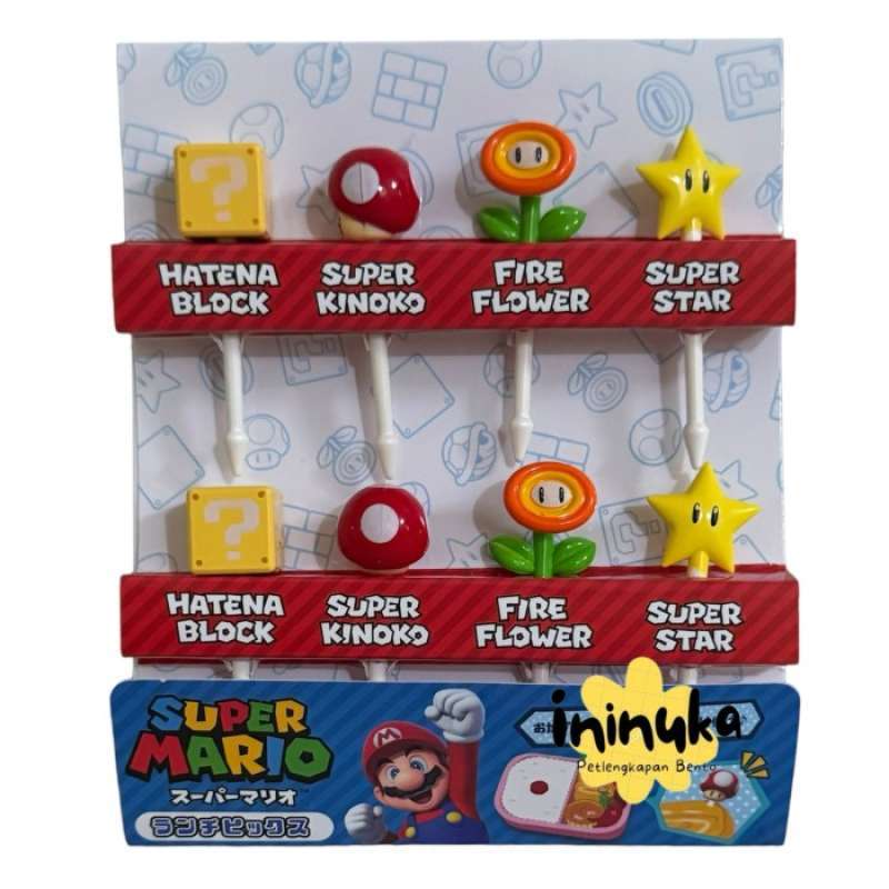 Jual Bento Food Pick Mario Bross Tusukan Bento - A. 8 Picks Di Seller ...