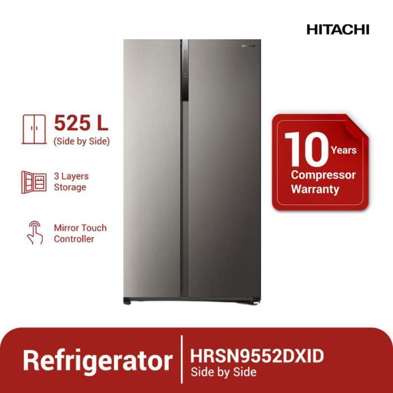 Promo Hitachi Kulkas Side By Side Inverter 525l Hrsn9552dxid Diskon 23% Di Seller Satou Store ...