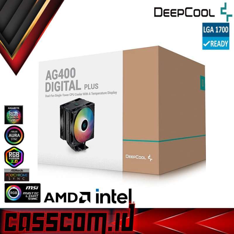 Jual Deepcool Ag400 Digital Plus Cpu Air Cooler Dual Fan Argb Sync Di ...