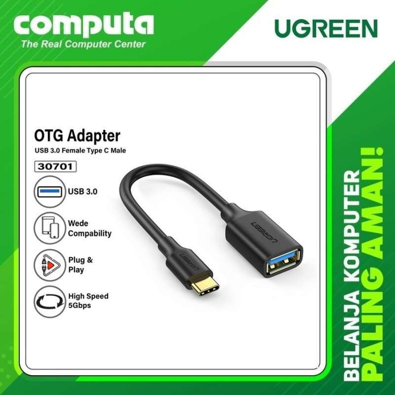 Jual Ugreen Otg Type C To USB A 3.0 Converter Adapter 5gbps Di Seller ...