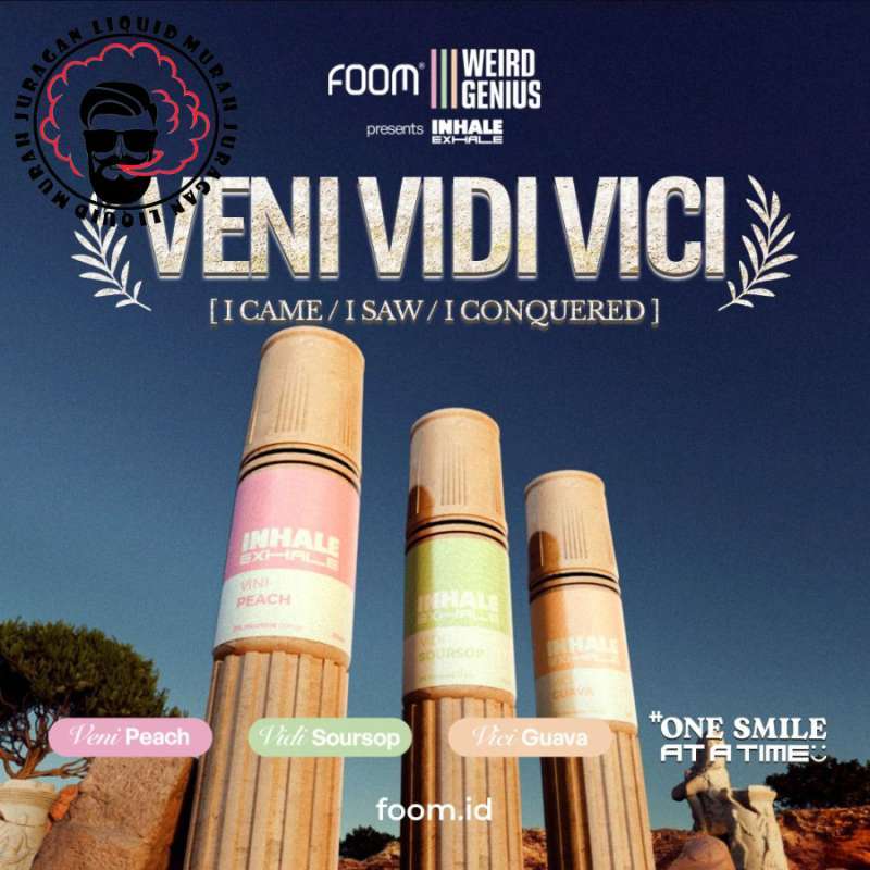 Jual Foom Inhale Exhale Veni Vidi Vici Salt Nic Liquid 30ml By Foom Lab ...