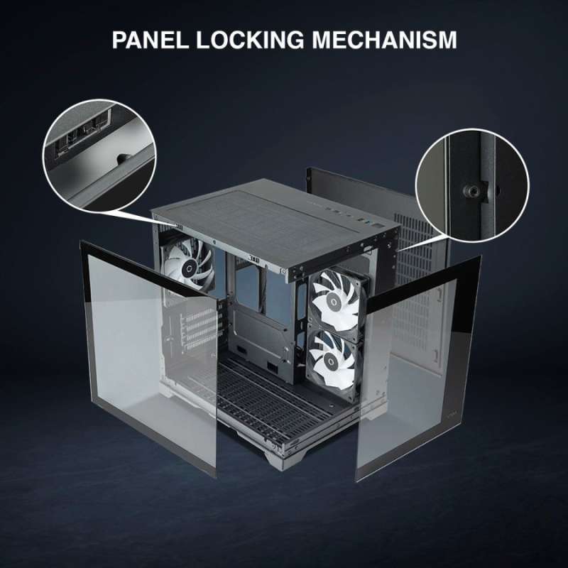 Jual Tecware Vxm Evo Core - Dual Chamber Tempered Glass M-atx Gaming ...