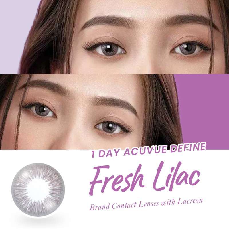 Promo Acuvue Define Fresh Lilac Softlens Warna 5 Pasang Softlens Harian ...