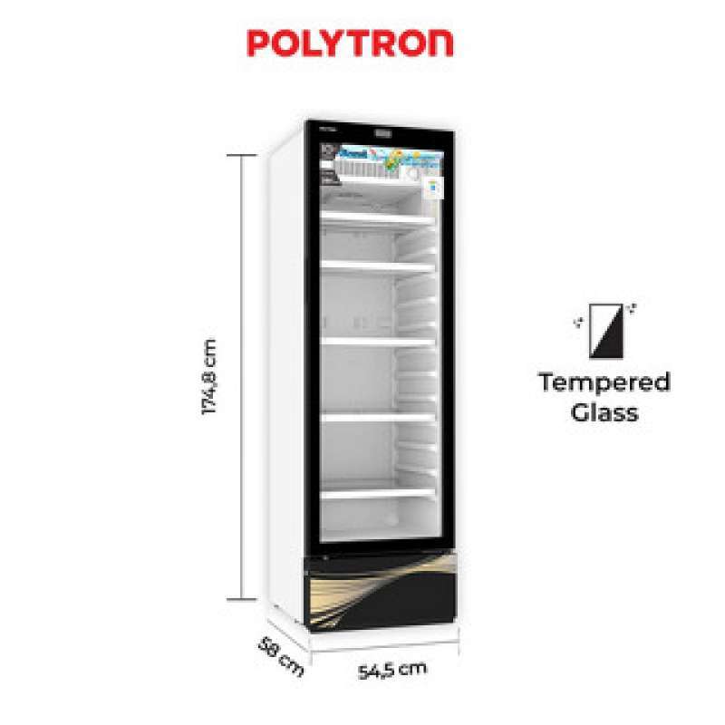 Jual Showcase Polytron Scn 288 5 Rak Display Cooler Kulkas Low Watt Di ...