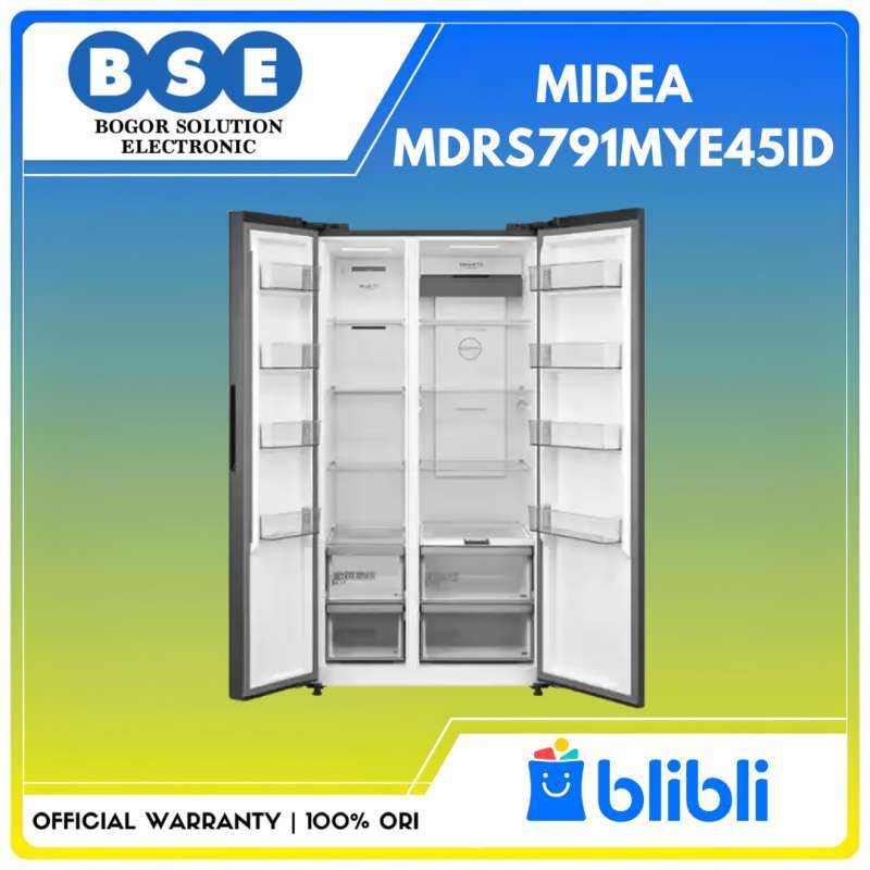 Jual Kulkas Midea Side By Side Mdrs791mye45id 592 Liter Kulkas Inverter ...
