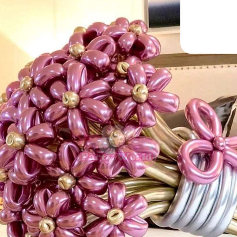 Promo Balon Twist Chrome Balon Panjang Isi 100 Pcs Diskon 1% Di Seller ...