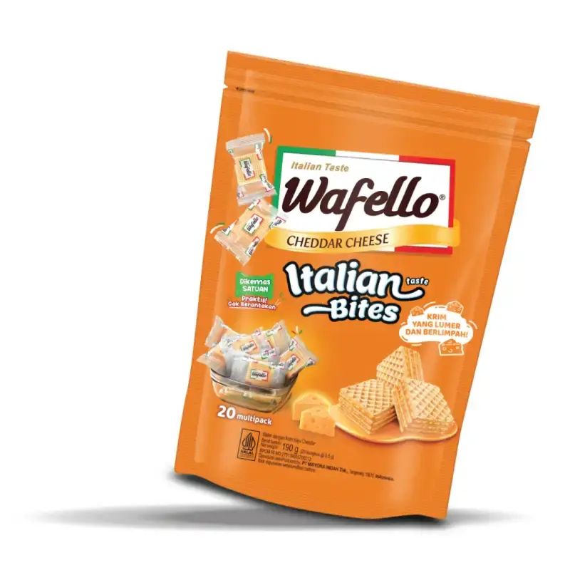 Promo Wafello Wafer Italia Cheddar Pouch Festive Diskon 15% Di Seller ...