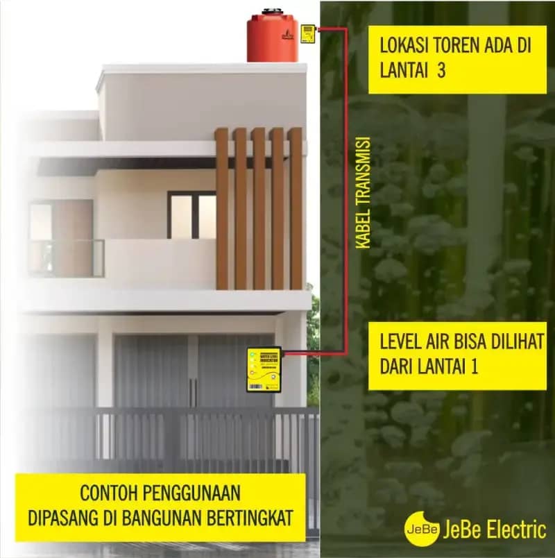 Jual Sensor Level Air_indikator Ketinggian Air Toren Tandon Jarak Jauh ...