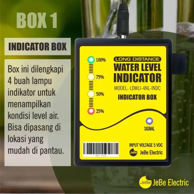 Jual Sensor Level Air_indikator Ketinggian Air Toren Tandon Jarak Jauh ...