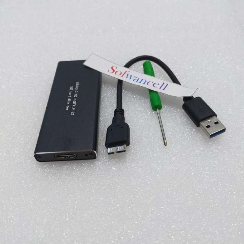 Promo Enclosure Casing Ssd M.2 Ngff To Usb 3.0 Ver. Kabel Adapter M2 ...