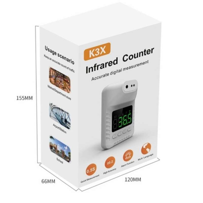 Promo Wall Thermometer Standing Otomatis Termometer K3x Diskon 10% Di ...