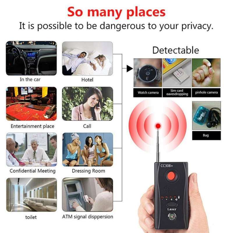 Promo Audio Bug Finder Cc308 Detector Alat Pendeteksi GPS Tracker Anti ...