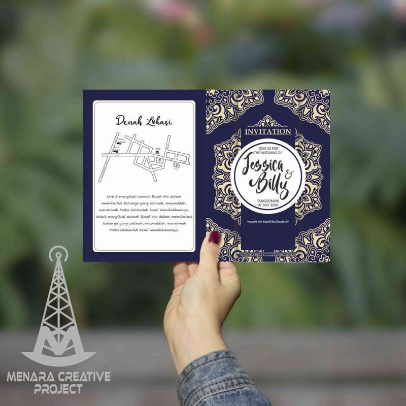 Jual Undangan Pernikahan Murah Modern V2 Di Seller Menara Creative ...