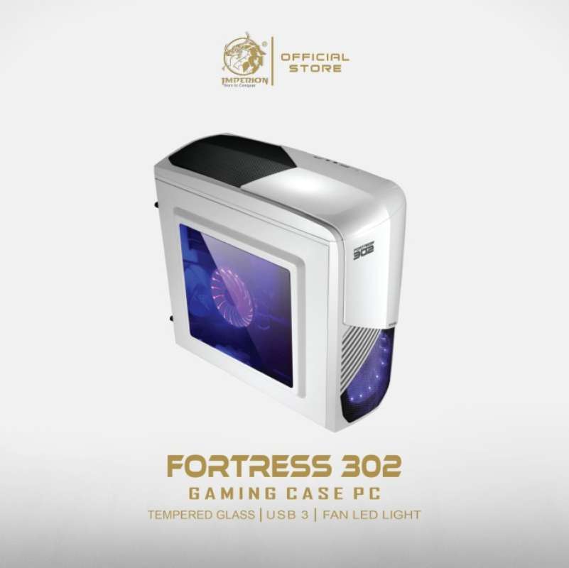 Promo Computer Case / Pc Case Fortress 302 White Diskon 23% Di Seller ...