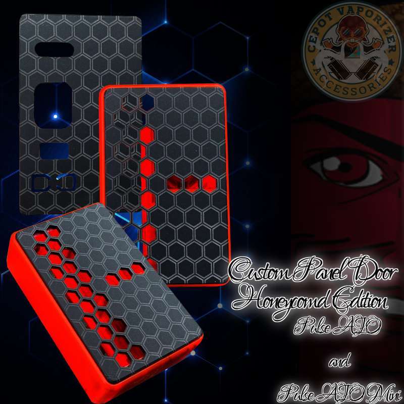 Jual Custom Panel Door Black Honeycomb Edition For Pulse Aio Or Pulse ...