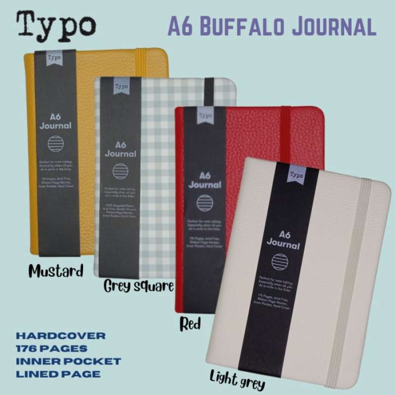 Promo BUKU JURNAL TYPO A6 BUFFALO JOURNAL BERGARIS - BUKATOKO867 ...