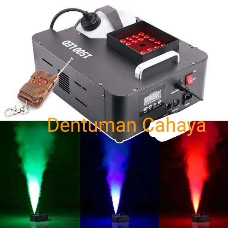 Promo Mesin Smoke Asap 1500W Led 24X3W Full Color Dmx Smoke Machine Fog ...