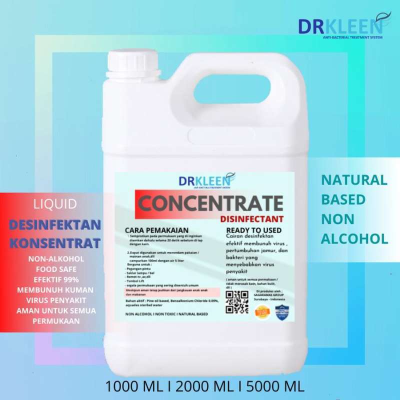 Jual Disinfectant Antiseptik Konsentrat Cairan Desinfektan DRKLEEN 1L ...