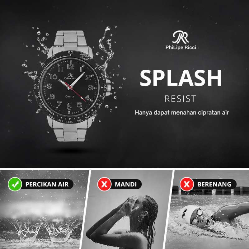 Promo Philipe Ricci Jam Tangan Pria Rantai Original Besi Analog Quartz ...