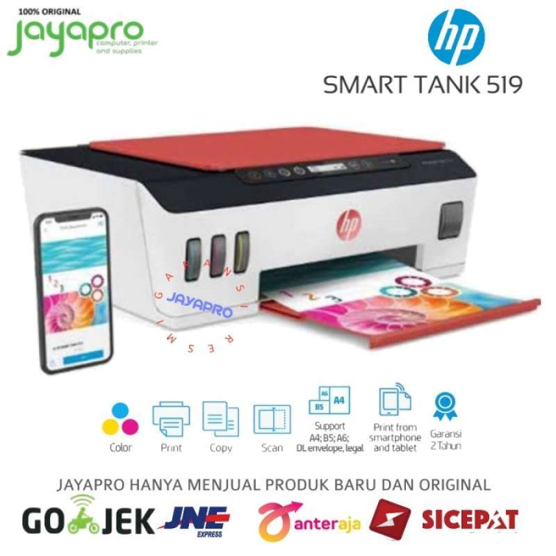Promo Hp Smart Tank 519 Print Scan Copy Wireless Diskon 4% di Seller ...