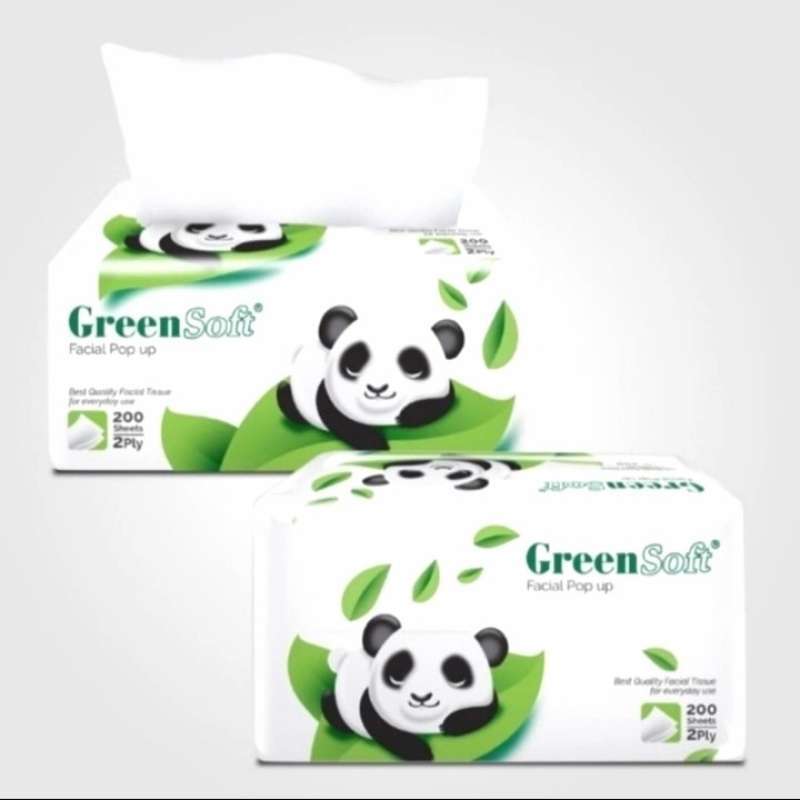 Jual Tisu/tissue Greensoft Tisu Wajah 200 Sheet [2 Pcs] Di Seller Toko ...
