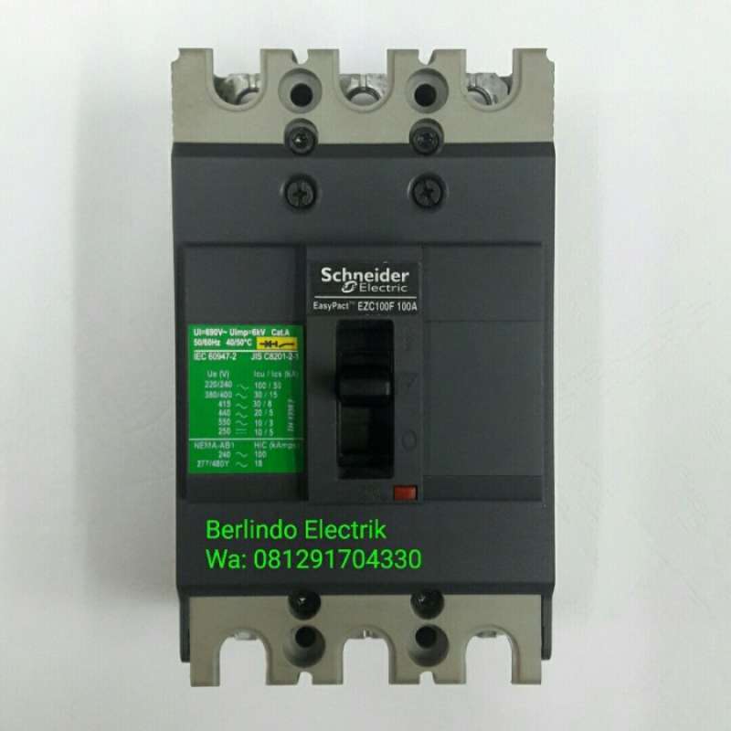 Promo Mccb Schneider Easypact Ezc100F 3P 100A Type Lama Ezc100F3P100A Diskon 17% di Seller KSM ...