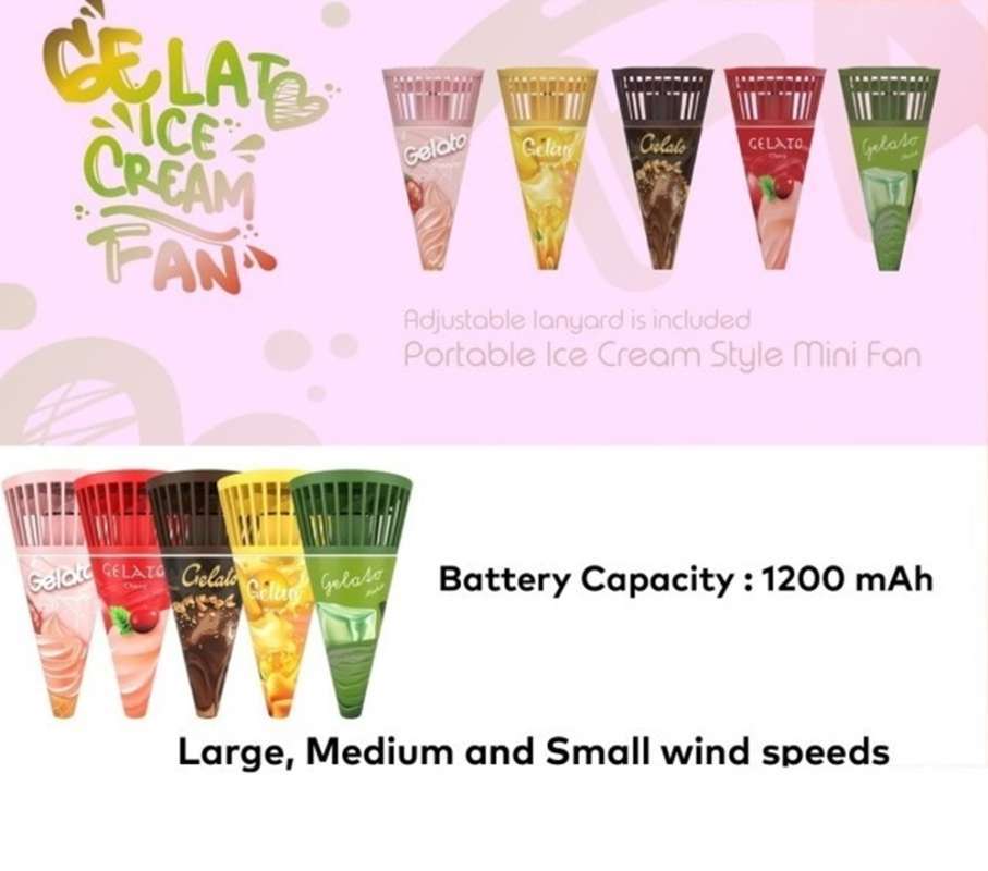 Promo Mini Fan Switcheasy Gelato Portable Cone Fan ( 3 Speed Wind ...