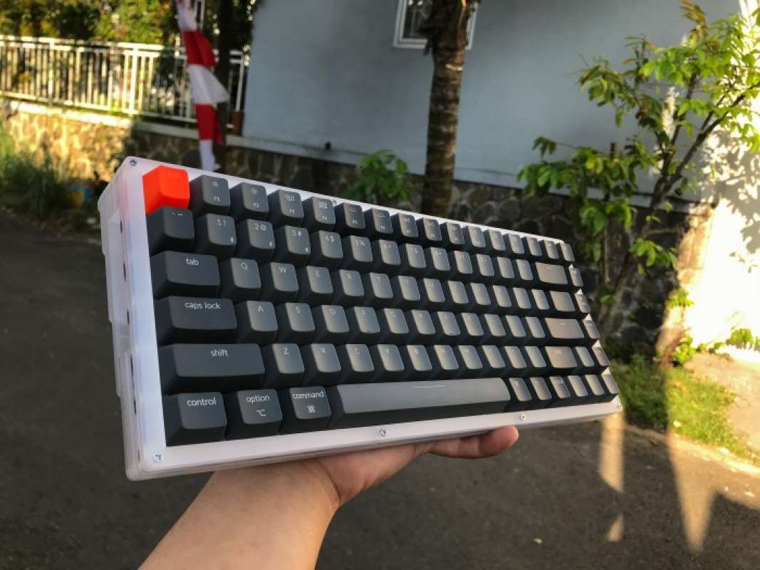 Promo Custom Case Acrylic Keychron K2 + Plate Mechanical Keyboard ...