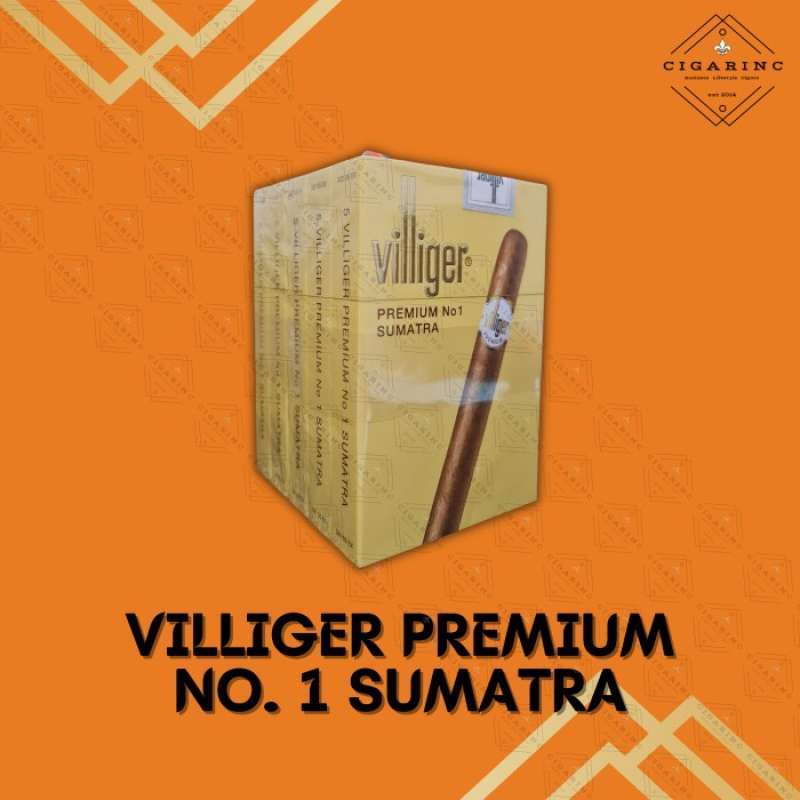 Jual Villiger Premium No. 1 Sumatra box of 5 (5 pack x 5 pcs) swiss ...