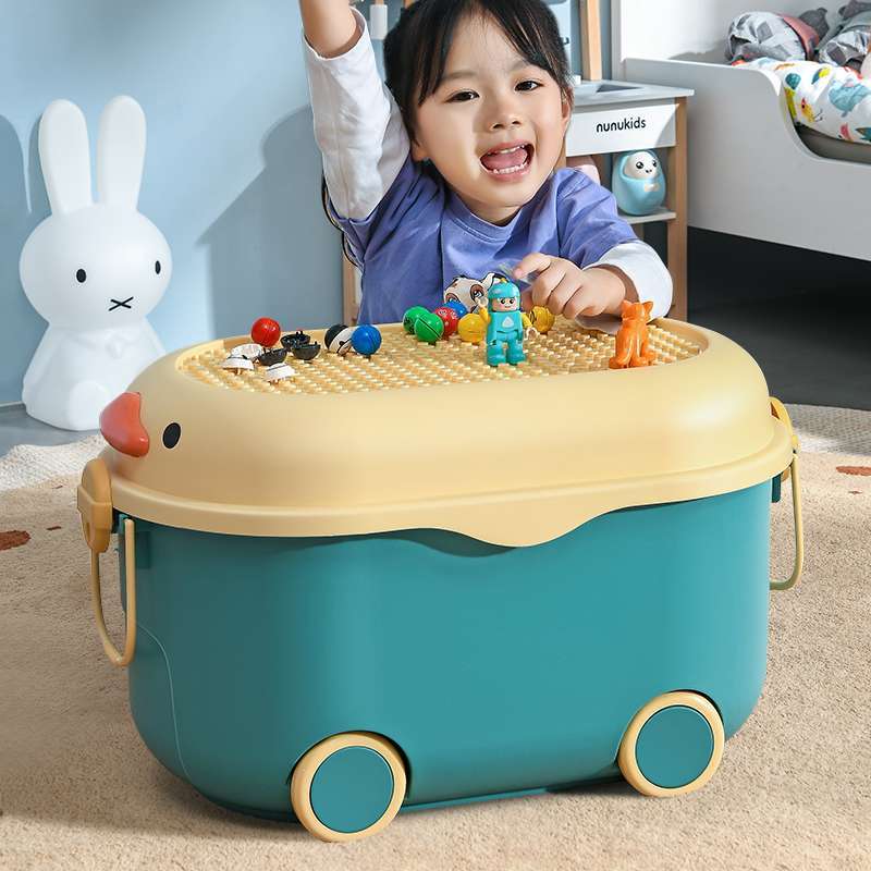Jual Kotak Penyimpanan Mainan Anak Plastik Box Container Roda Serbaguna ...