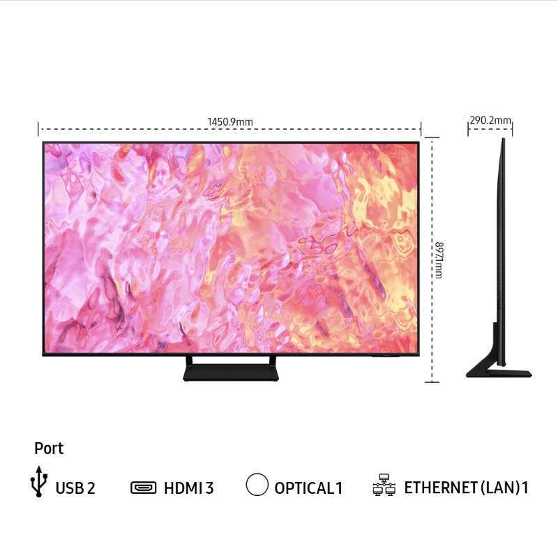 Jual Samsung Smart Tv 65 Inch Qled 4k Q60c Dengan 100% Color Volume ...