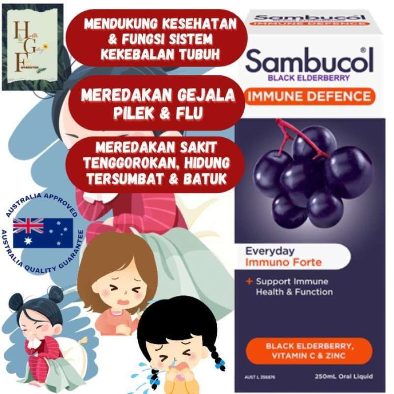 Promo sambucol immune defence immunity liquid 250ml australia Diskon 33 ...
