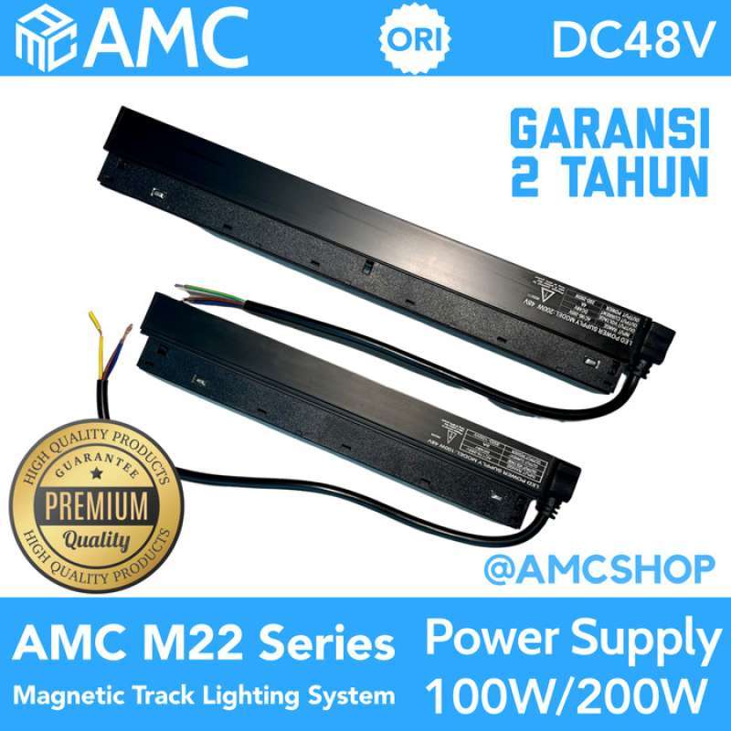 Promo AMC M22 Magnetic Track Lighting System Power Supply Adaptor DC48V - 100W DC48V Diskon 9% ...