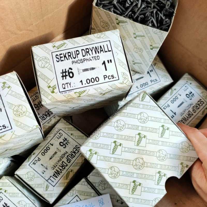 Promo Sekrup Gypsum 6X1 Ws 1Box Moon Lion/Sekrup Gipsum 6X1/Dry Wall 2 ...