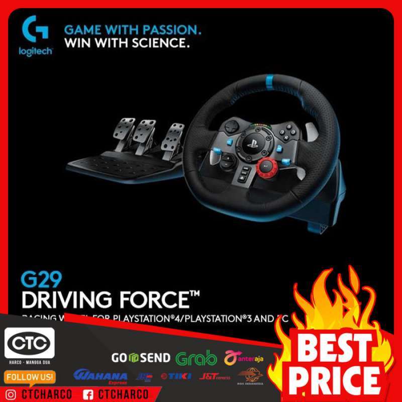 Promo Steering Wheel Logitech G29 Racing Wheel And Pedal For Pc, Ps4 ...