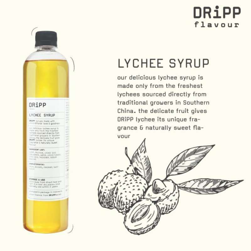 Jual Dripp Lychee Syrup - Sirup Rasa Leci 760ml di Seller Ucellcempaka ...