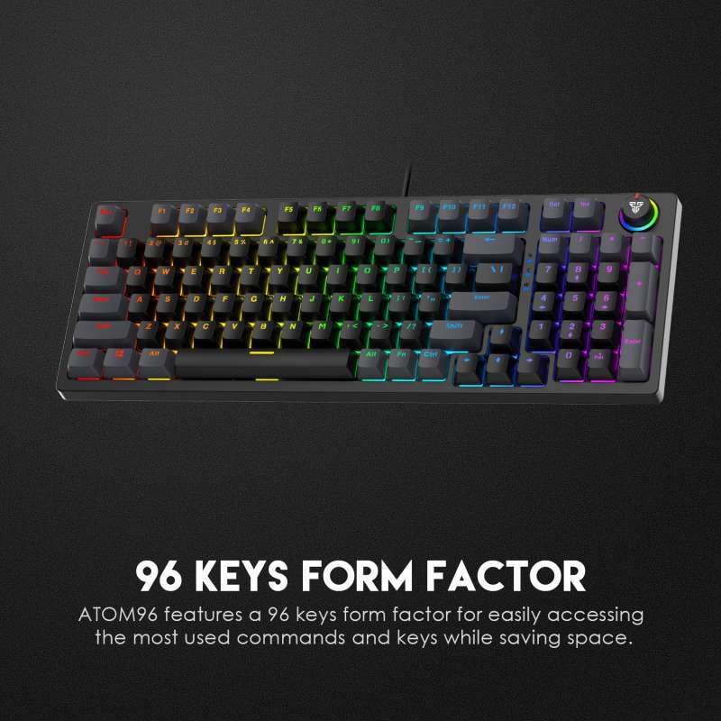 Jual Fantech Atom96 Mk890 Rgb Keyboard Gaming Mechanical Full Size - Blue Switch Hitam Di Seller ...